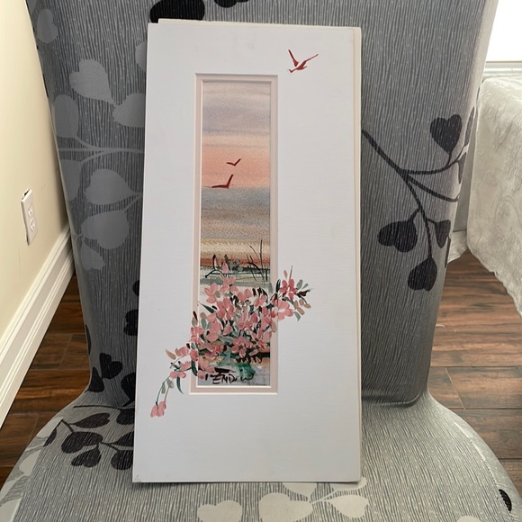 Art | Hand Painted Scene Sign By Artist Matting Embellished By Artist ...